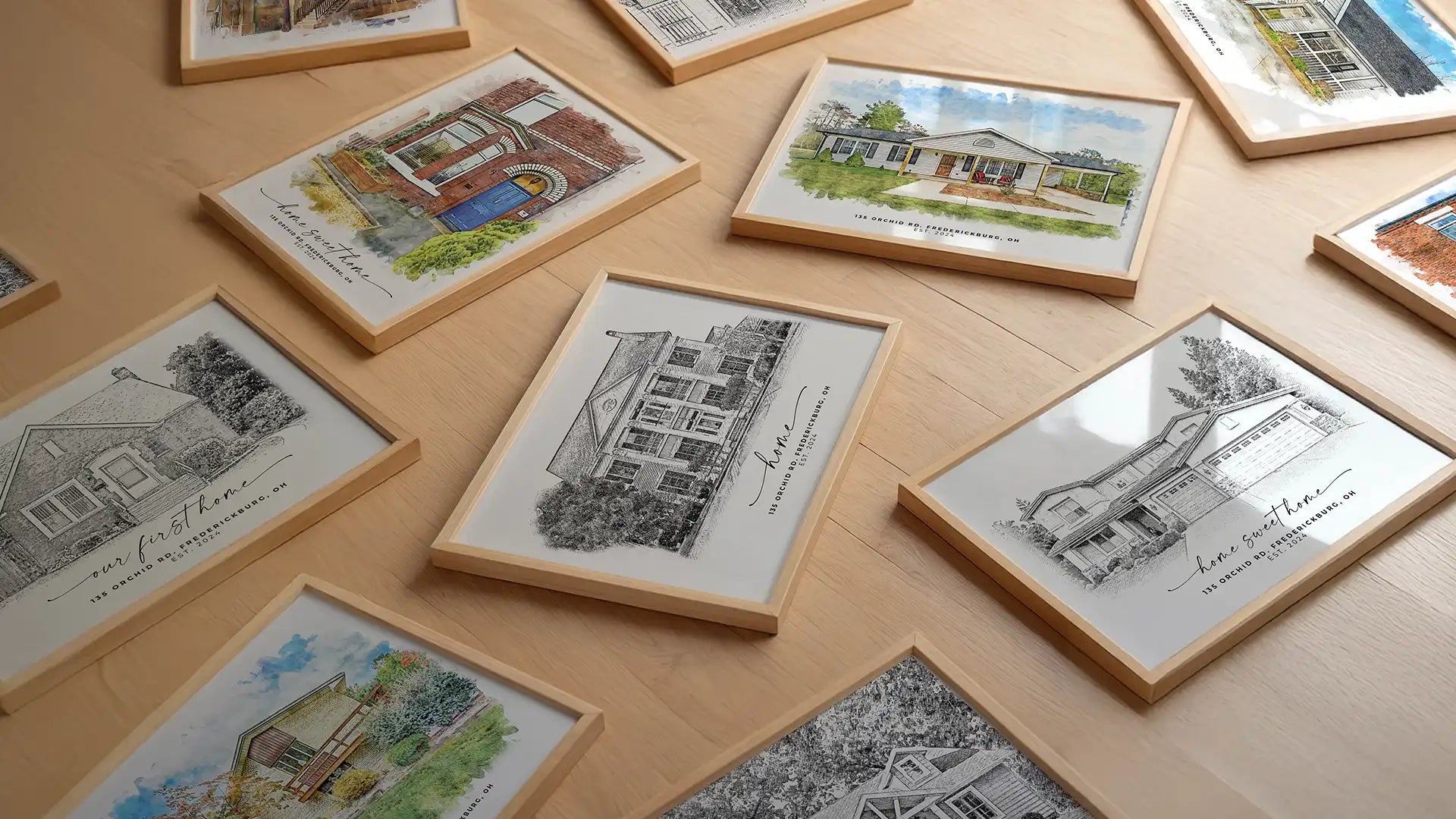 The Best Realtor Closing Gift: A Custom House Portrait – The House Portrait